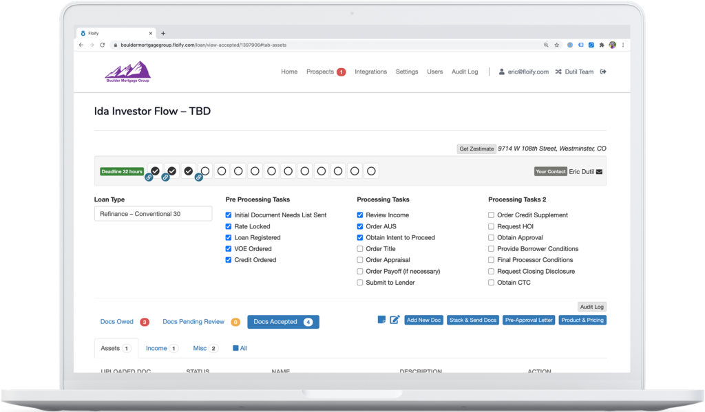 Using Floify's Fields, Layouts, and Business Rules for Task Management